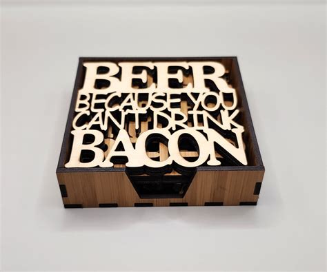 Laser Cut Funny Drink Coaster Files Etsy Canada