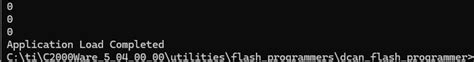 launchxl f28p65x application not running after dcan flashing on