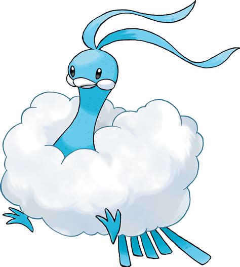 Swablu Pokemon Normal Type Soft Wings Blue Feathers Cloud Bird Png