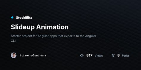 Slideup Animation Stackblitz