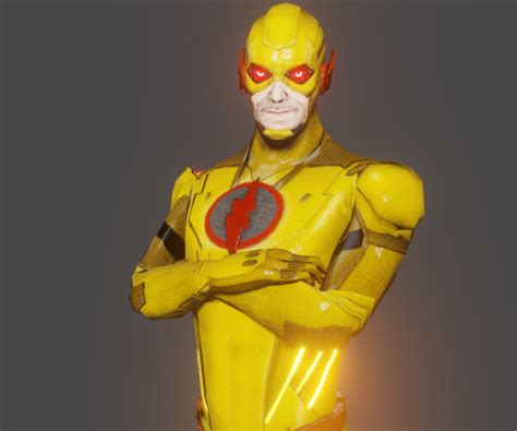 Artstation Reverse Flash Low Poly Rigged 3d Model Resources