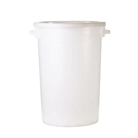 Afvalbak Kunststof Met Deksel Wit Hutten Verhuur Bv