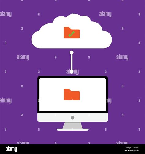 Cloud Computing Flat Design Modern Vector Illustration Concept Network