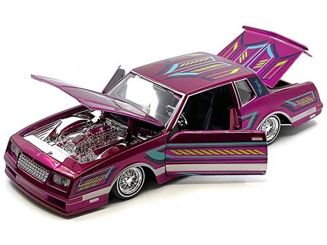 1986 Chevrolet Monte Carlo Ss Lowrider Pink Metallic With Graphics