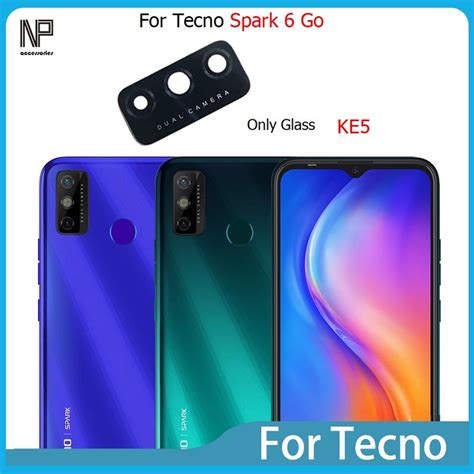 For Tecno Spark Go KE J KE K Rear Back Camera Glass Lens With Glue Sticker Shopee Philippines
