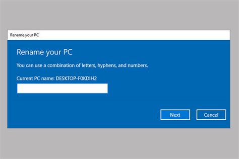 How To Rename Your Computer In Windows 10