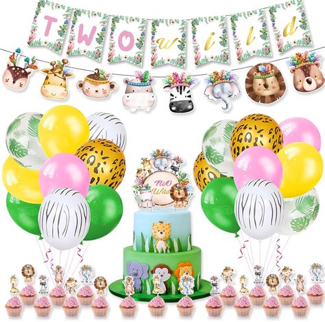 Two Wild Birthday Party Decorations Safari Birthday Party