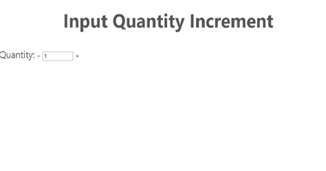 Create Increment And Decrement Counter In Javascript