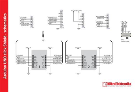 PDF Arduino Uno Click Shield Schematic A Mikroelektronika Arduino UNO Click Shield Schem