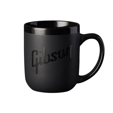 Lifestyle Gibson Coffee Mug Black On Black 16 Oz