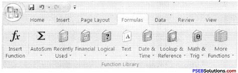 Pseb 9th Class Computer Notes Chapter 1 Ms Excel Part I Pseb Solutions