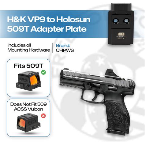 Holosun 509t Adapter Plates Freedom Gorilla