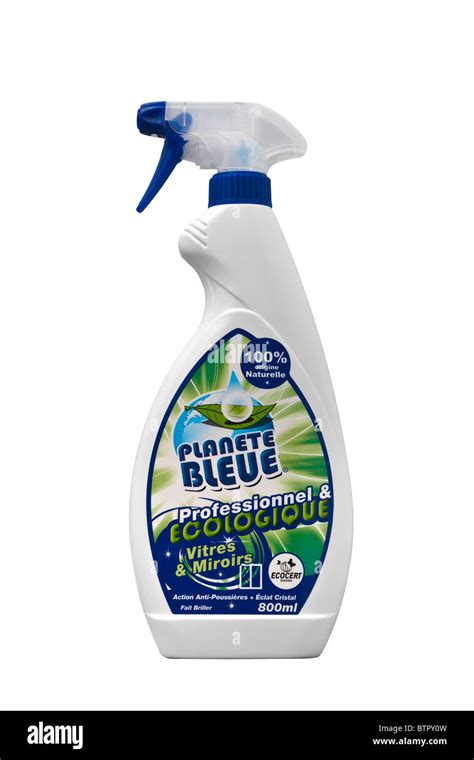 A Spray Bottle Of An Organic Cleaning Product Photographed On A White