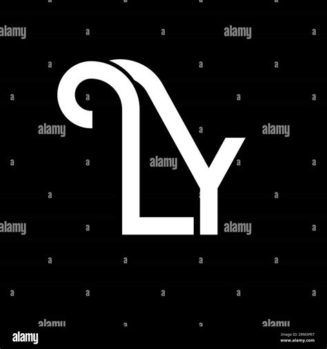 Ly Letter Logo Design Initial Letters Ly Logo Icon Abstract Letter Ly Minimal Logo Design