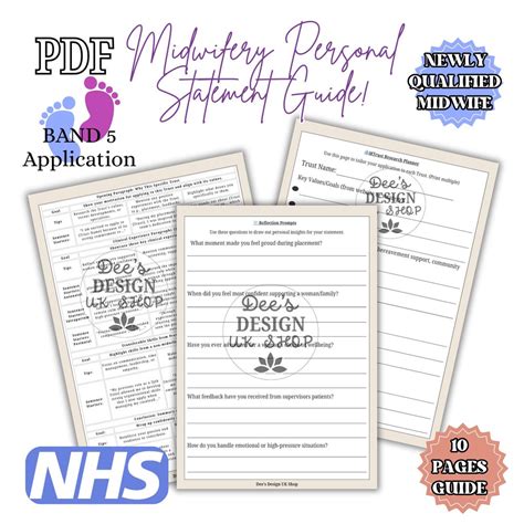 Midwifery Personal Statement Guide Nhs Application Template Digital