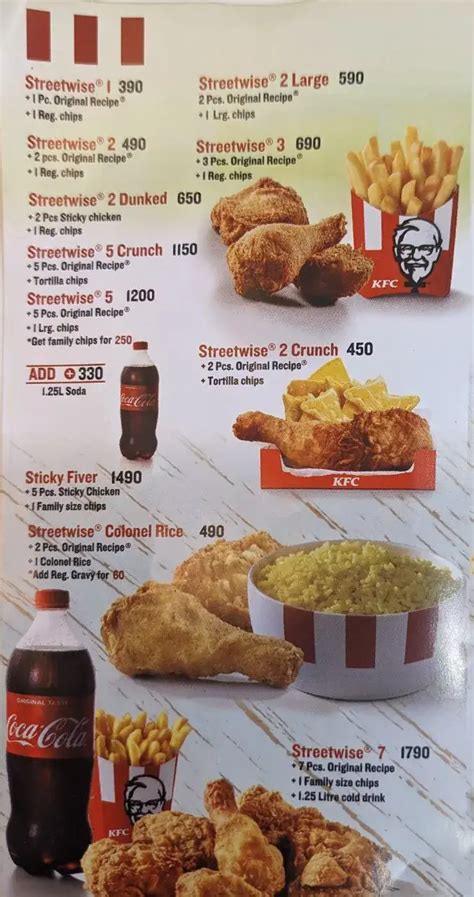 The New Kfc Menu Prices Updated For 2025 — Moneyspace