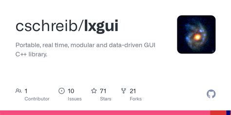 Github Cschreiblxgui Portable Real Time Modular And Data Driven Gui C Library