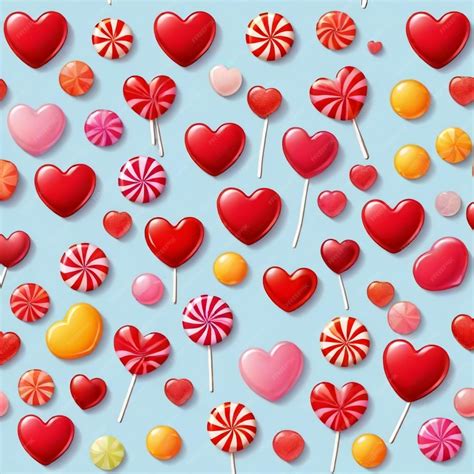 Sweetheart Candy Vector Set White Background Isolated A High Quality