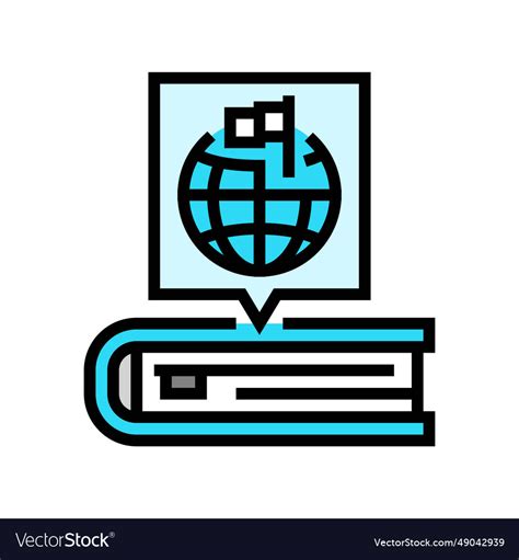 Content Localization Technical Writer Color Icon Vector Image