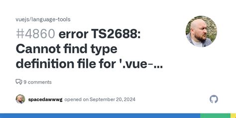 Error Ts2688 Cannot Find Type Definition File For Vue Global Types