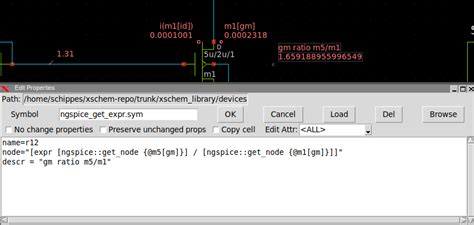 Xschem Tutorial Backannotation Of Ngspice Simulation Data