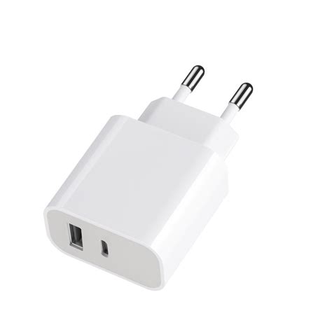 Hálózati Töltőfej Adapter Gyorstöltő Type C Usb Port Fehér 20w