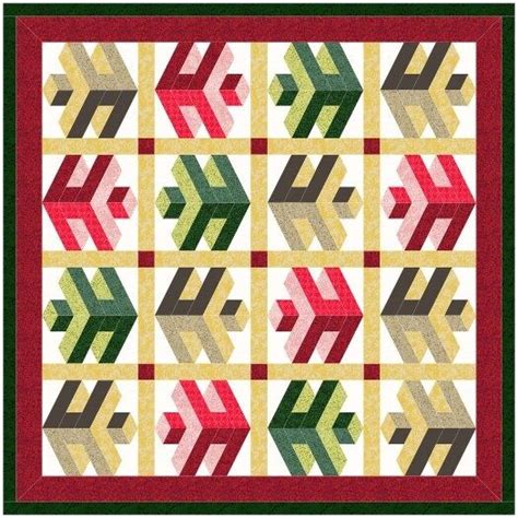Digital Quilt Block Pattern Quilt Patterns Modern 3d Quilt Pattern Pdf Paper Pieced Quilt