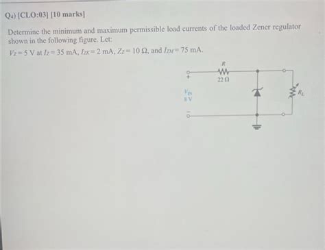 Solved Determine The Minimum And Maximum Permissible Load