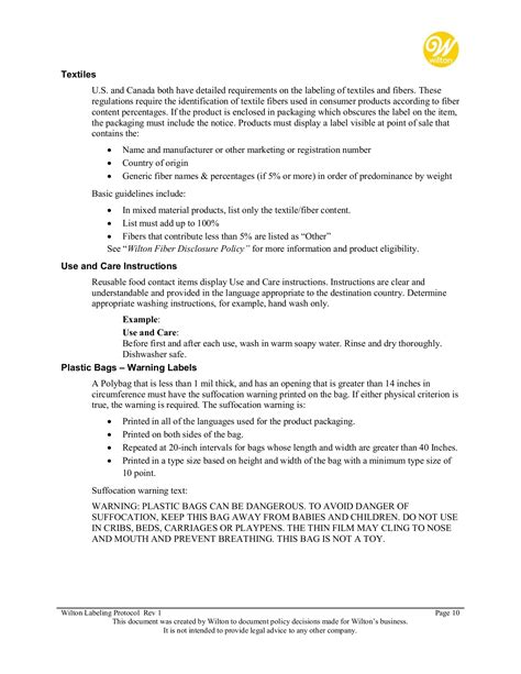 Wilton Labeling Protocol Rev 1 Jcurrul Page 13 Flip Pdf Online Pubhtml5
