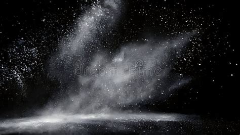Floating Dust Particles In Spotlight Beam Ai Generated Stock