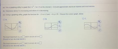 solved a use a graphing utility to graph f x x° 5x 2 on