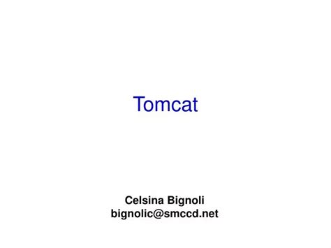 Ppt Tomcat Powerpoint Presentation Free Download Id7019126