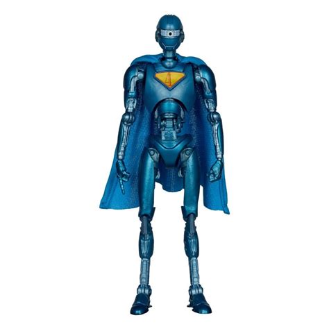 Superman 2025 Superman Robot Deluxe Action Figure Red Platinum