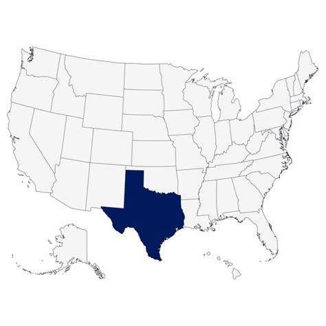 Map Of Usa Including Texas