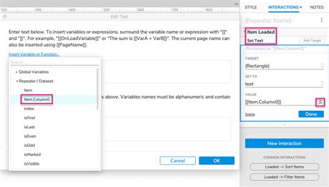 Repeater Widgets Axure Docs