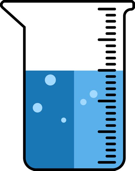 Laboratory Equipment In A Flat Design Drawing Beaker And Flask