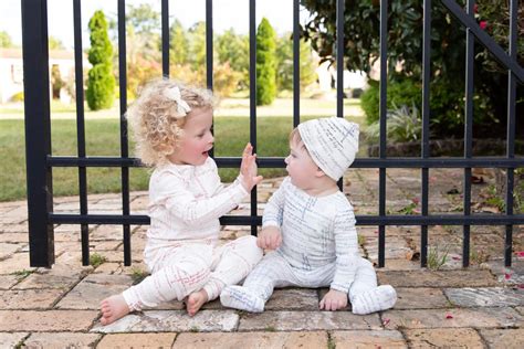 Bee And Dee Script Print Pajamas Hats To Hose