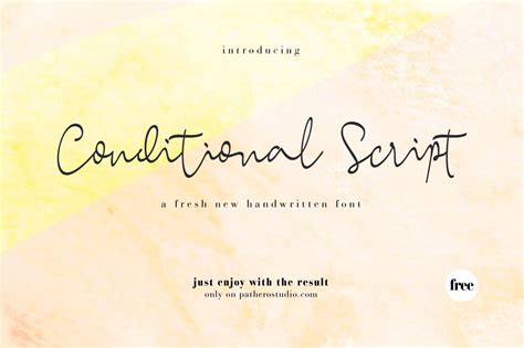 Conditional Script Font Free Fonts