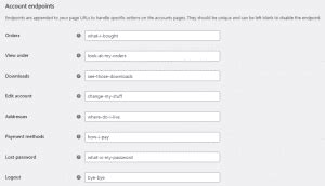 Understanding WooCommerce Endpoints