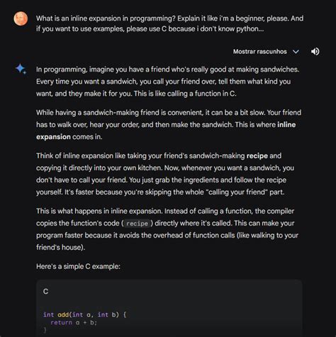 i asked gemini to explain code inlining to me is this any good r
