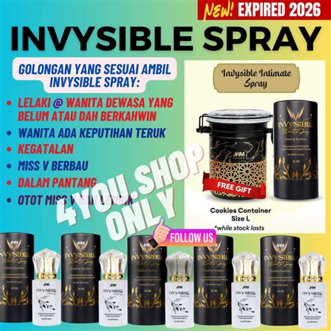Jrm Invysible Intimate Spray Jamu Ratu Malaya Shopee Malaysia