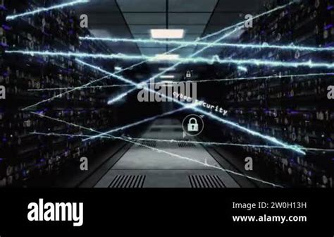 Concept Of Cyber Security Computer Protection And Firewall Seamless And Loopable Flight