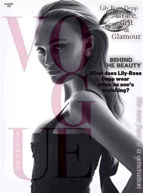 Lilly Rose Depp~vogue Cover Vogue Covers Fashion Poster Vogue