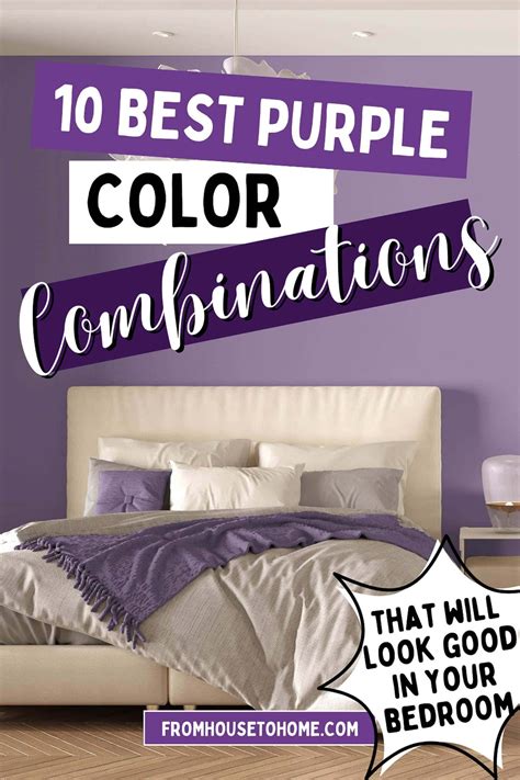 Purple Color Combinations That Look Good In A Bedroom From House To Home Purple Bedrooms
