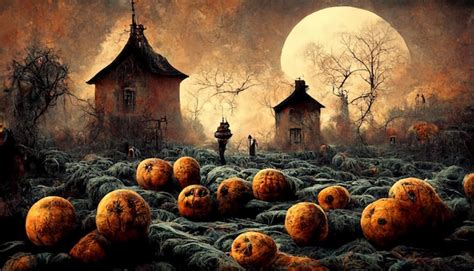 Premium Photo Halloween Pumpkin Watercolor Illustration3d