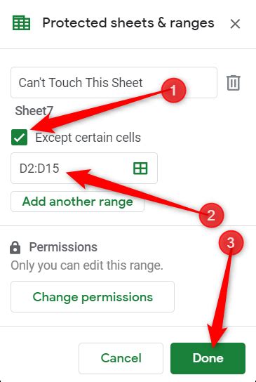 How To Protect Cells From Editing In Google Sheets