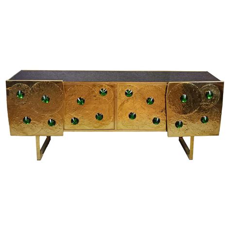 Fully Brass Sideboard Handmade In Italy Available For Sale At 1stdibs