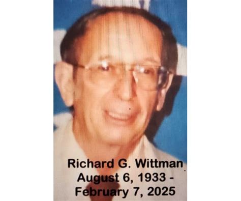 Richard Wittmann Obituary 2025 Salem Ar Atchison Globe
