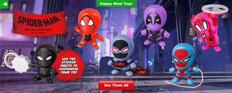 Explore Spider Man Into The Spider Verse With Mcdonalds Happy Meal