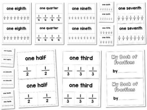 Maths My Book Of Fractions Flip Book By Miss Gs Teacher Things